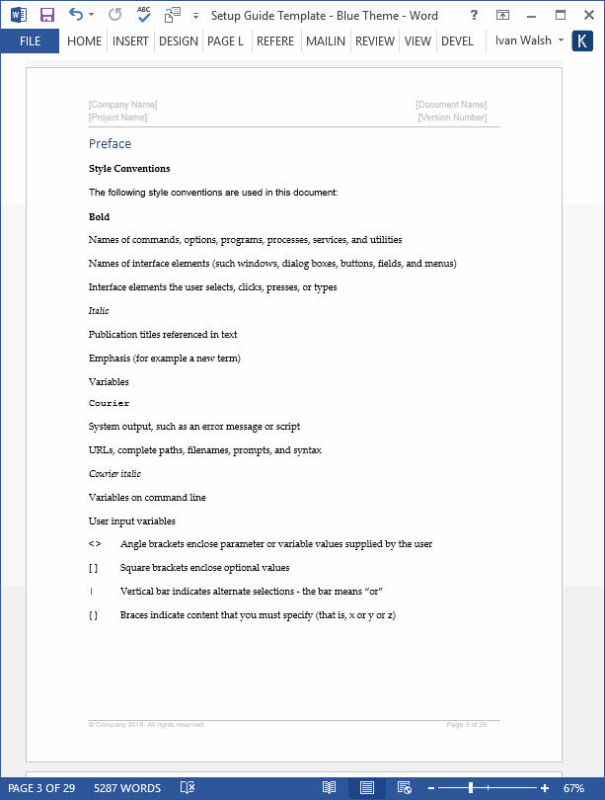 Setup Guide Template (MS Word) – Technical Writing Tools Setup Guide Template (MS Word) – Technical Writing Tools